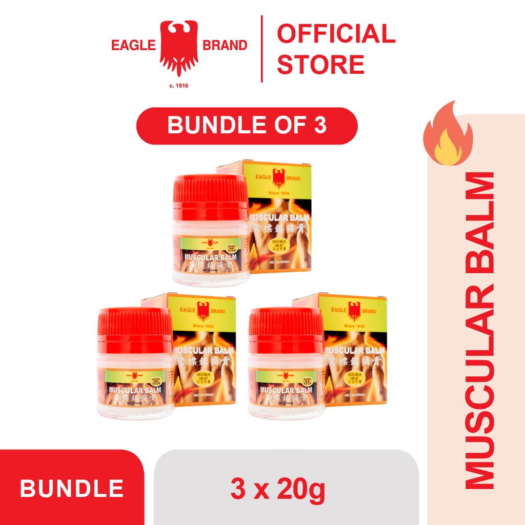 3x - Eagle Brand Muscular Balm 20g | Shopee Singapore