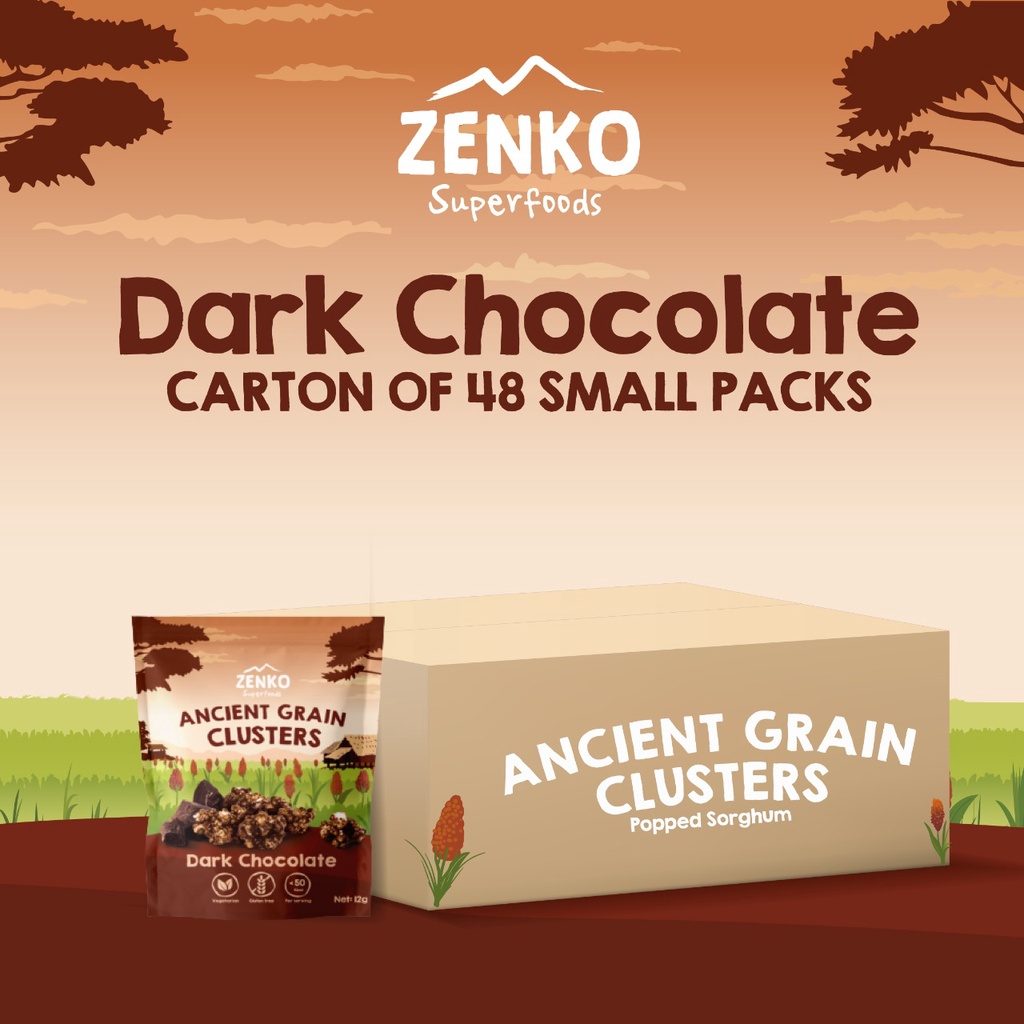 ZENKO Superfoods - Ancient Grain Clusters - Chocolate 48 packs (Healthy ...