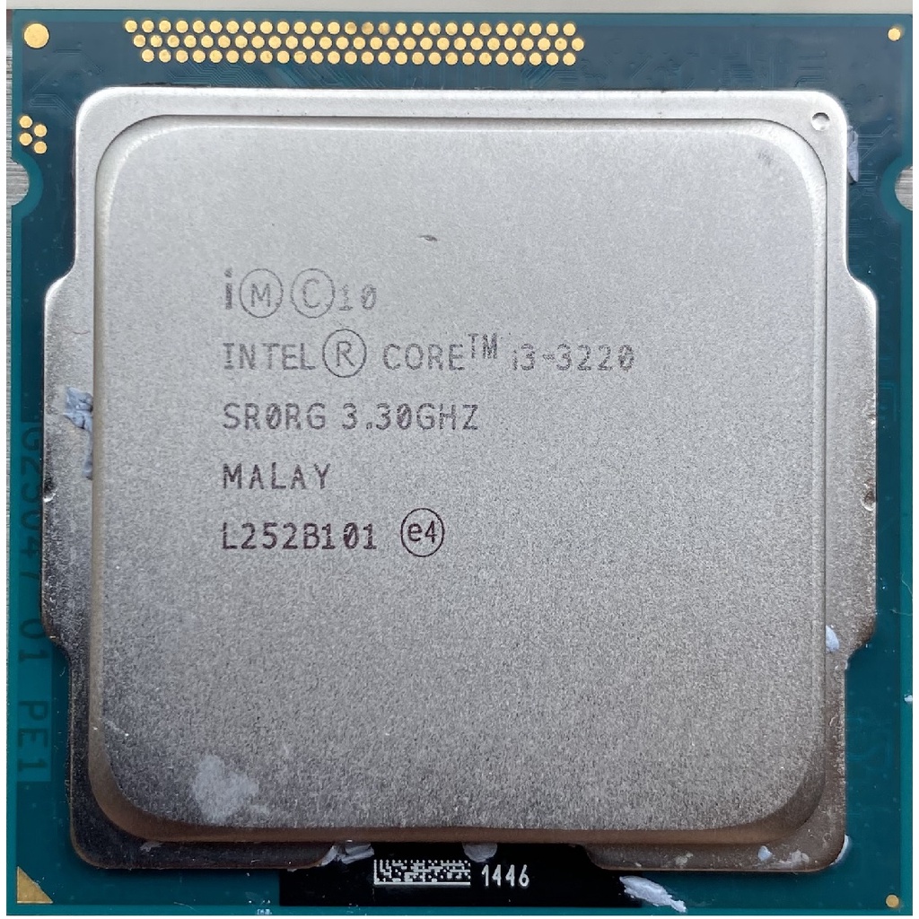 3rd Gen Dual-Core i3-3220 CPU Intel 3.30GHz 3M Cache SR0T8 LGA1155/Socket H2 Desktop Processor ...