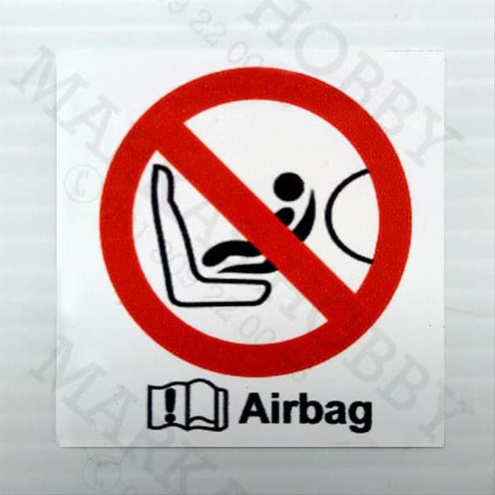 White Airbag Stickers (Warning Sign) | Shopee Singapore
