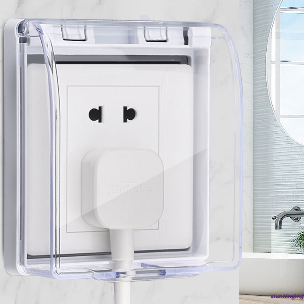 Wall Socket Waterproof Box Universal 86 Type Transparent Dust Switch ...