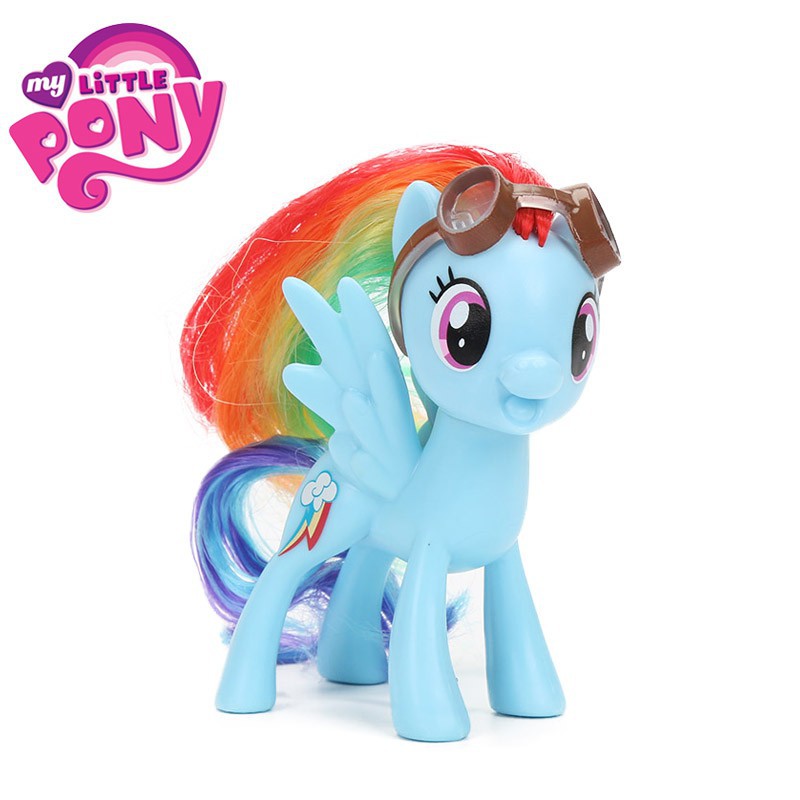 8cm 1pcs blue Movie My Little Pony Figures Toys | Shopee Singapore