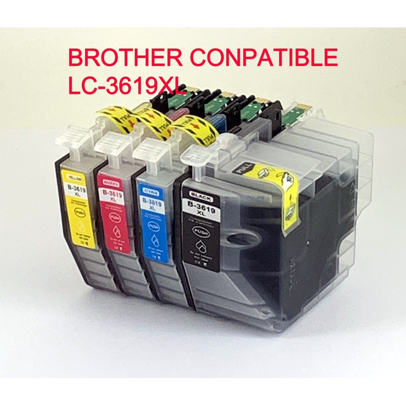 LC 3619 XL BK/C/M/Y COMPATIBLE BROTHER INK CARTRIDGES FOR MFC-J3930DW ...