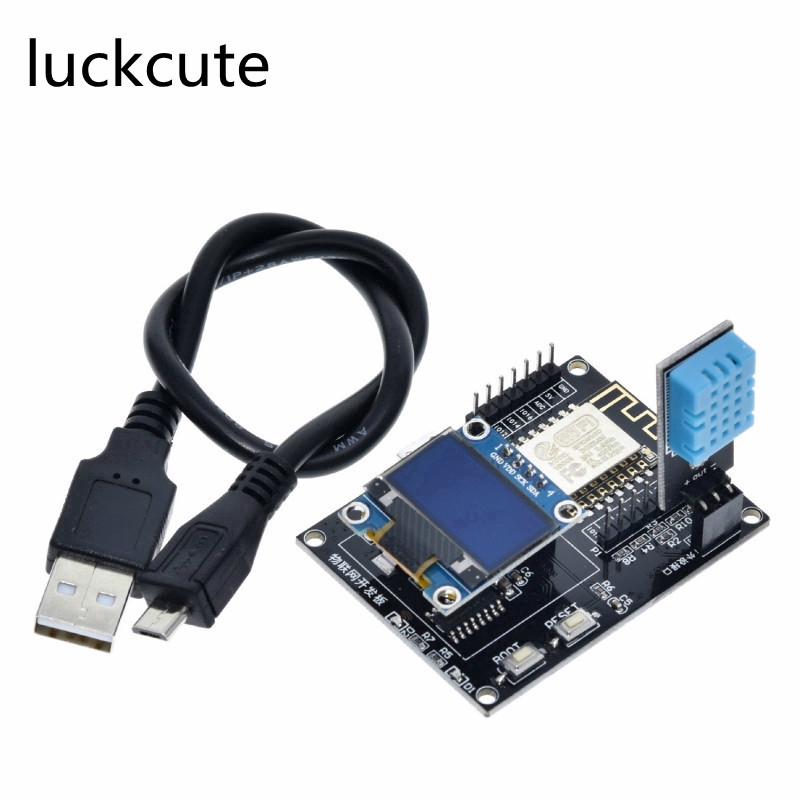 ESP8266 IoT Development Board +DHT11 Temperature and Humidity + Yellow Blue OLED Display SDK ...