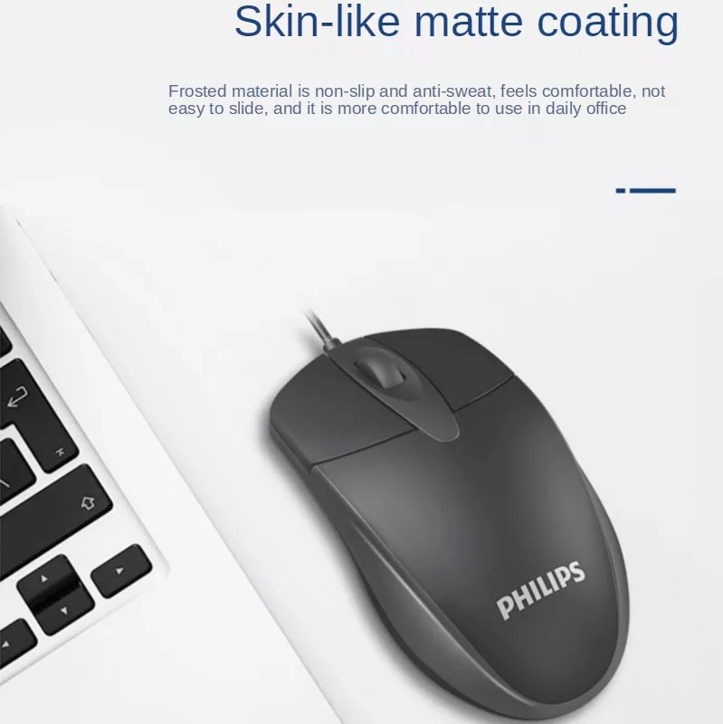 Philips M221/M234 Portable Wireless/Wired Mouse for office Home Laptop ...