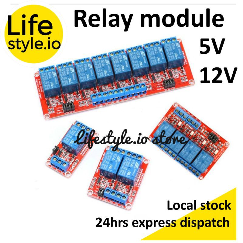 5V 12V MULTI Channel Relay Module With Optocoupler Isolator Support ...