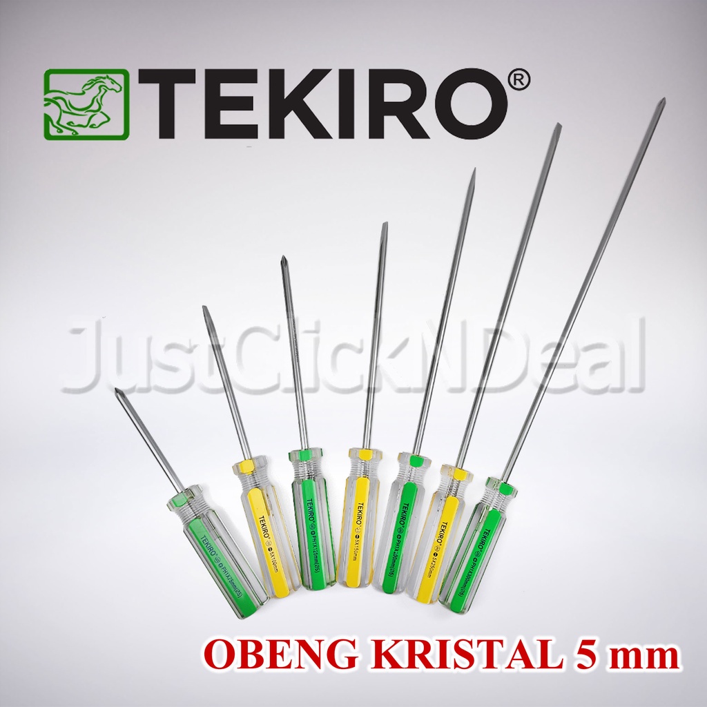 Tekiro Crystal Screwdriver Plus Minus 5 mm Original | Shopee Singapore