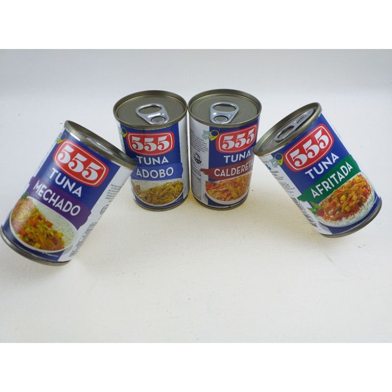 555 Tuna Assorted Flavors 155g (Caldereta/Adobo/Mechado/Afritada ...