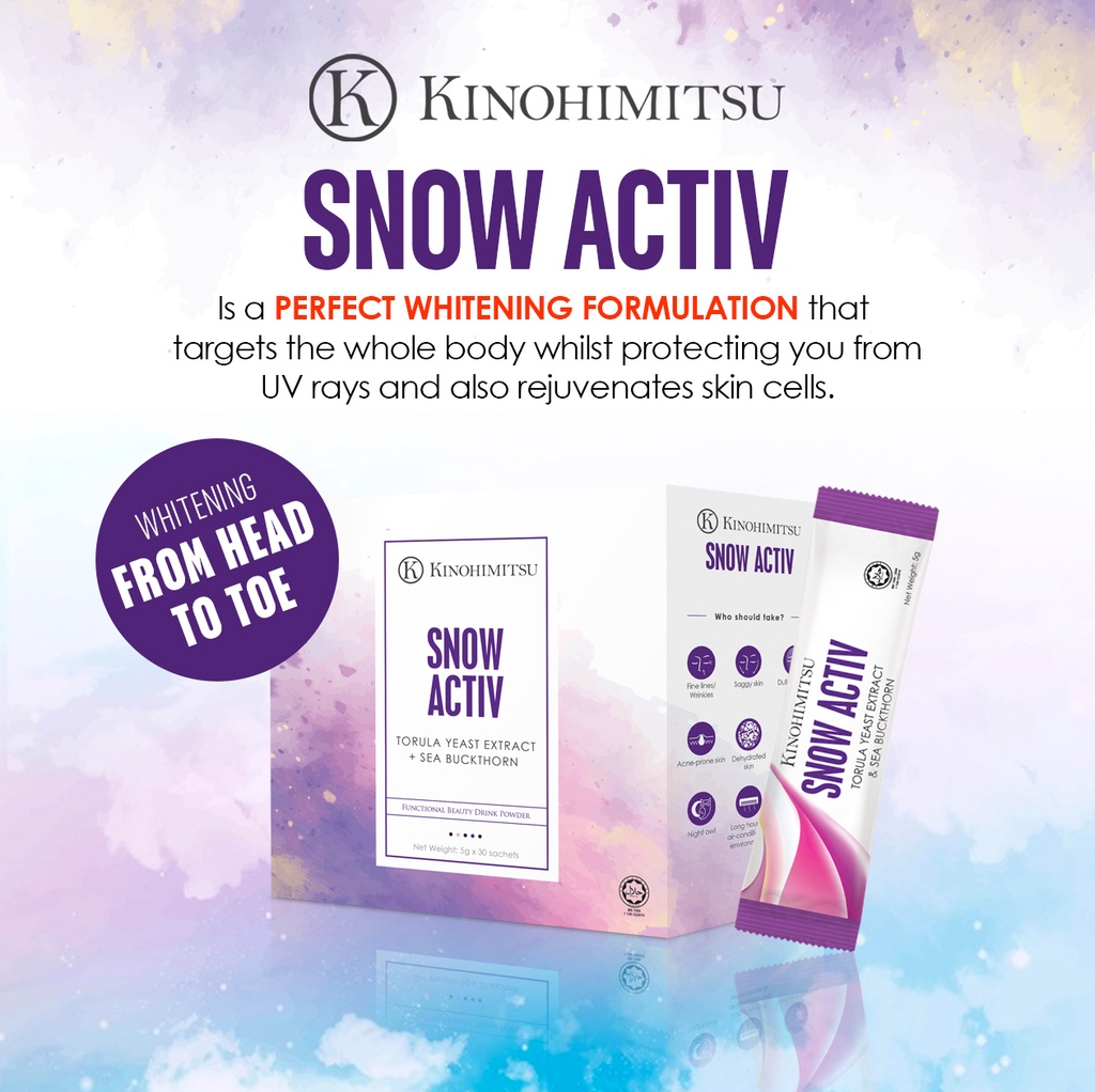 Kinohimitsu Snow Activ Inner Beauty Supplement Sachet 5g - Advanced ...