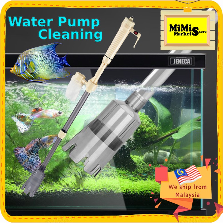 Multi Purpose Aquarium Battery Water Pump Cleaning Appliance Fish Tank ...