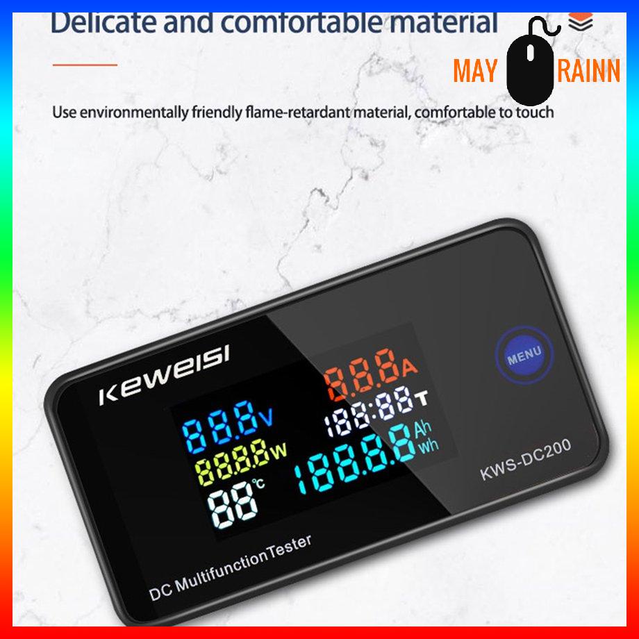 [MN] DC 0-200V Voltmeter Ammeter KWS Power Energy Meter LED Digital DC ...