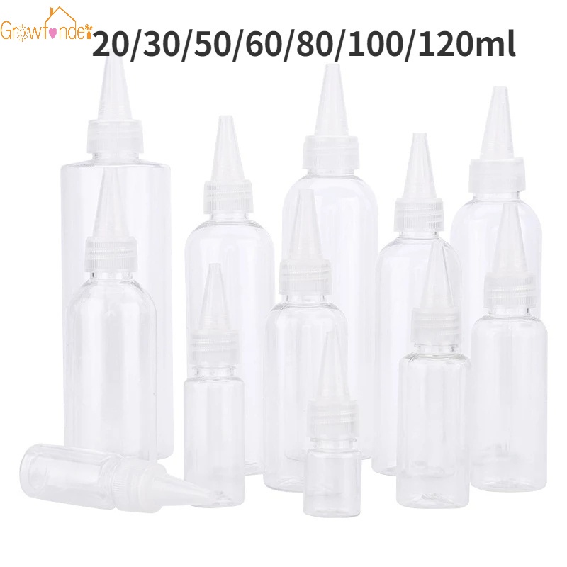 20/30/50/60/80/100/120ml PET Squeez Pointed Mouth Bottle Plastic Drop ...