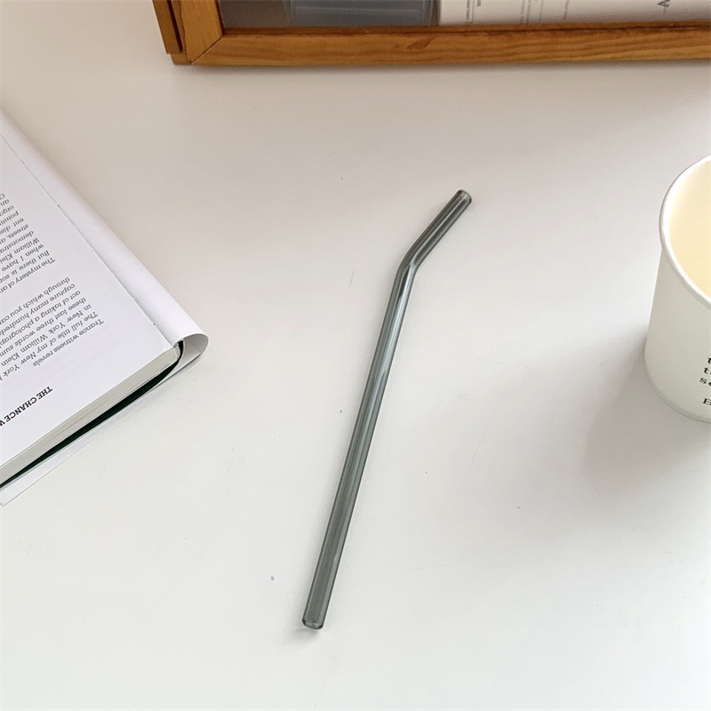Environmental Glass Straws Reusable Drinking Straws Heat-resistant High ...