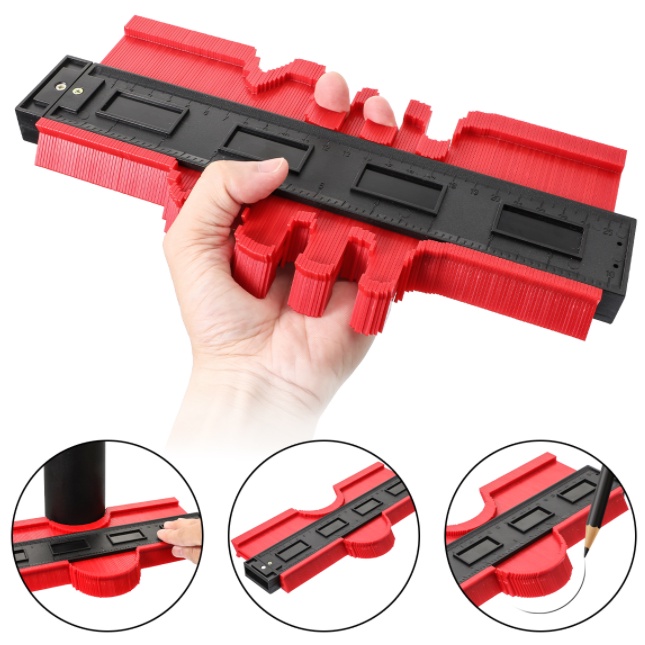 [SG STOCK] CONTOUR GAUGE Irregular Shape Plastic Profile Duplicator ...