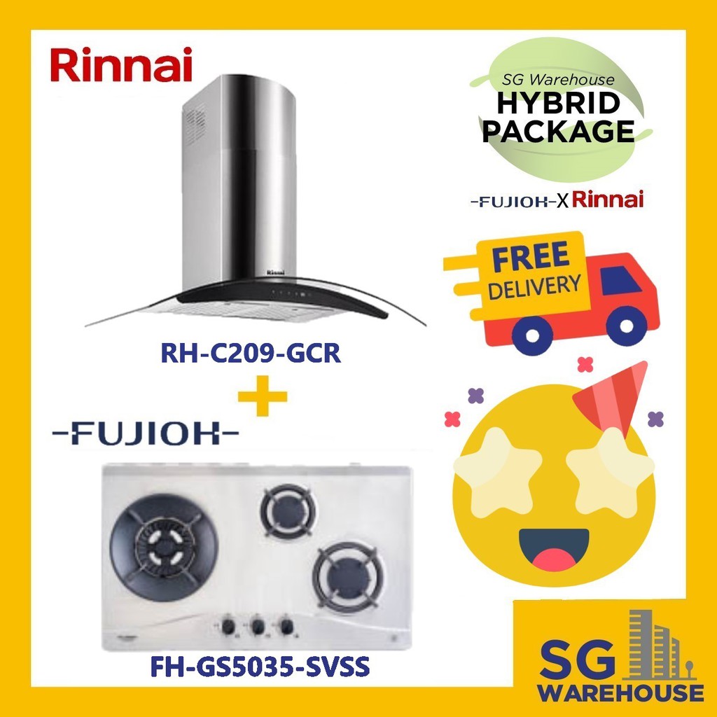 FUJIOH X RINNAI COMBO [FH-GS5035SVSS Fujioh S/S Cooker Hob GS5035 5035 ...