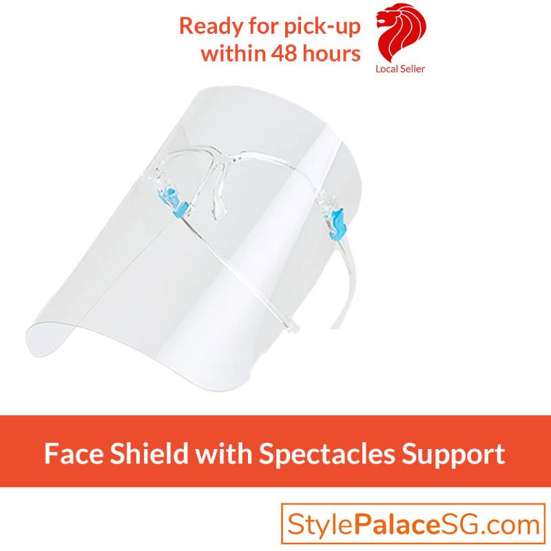 (SG STOCK) Face Shield with Spectacle/Glass Support for Children and ...