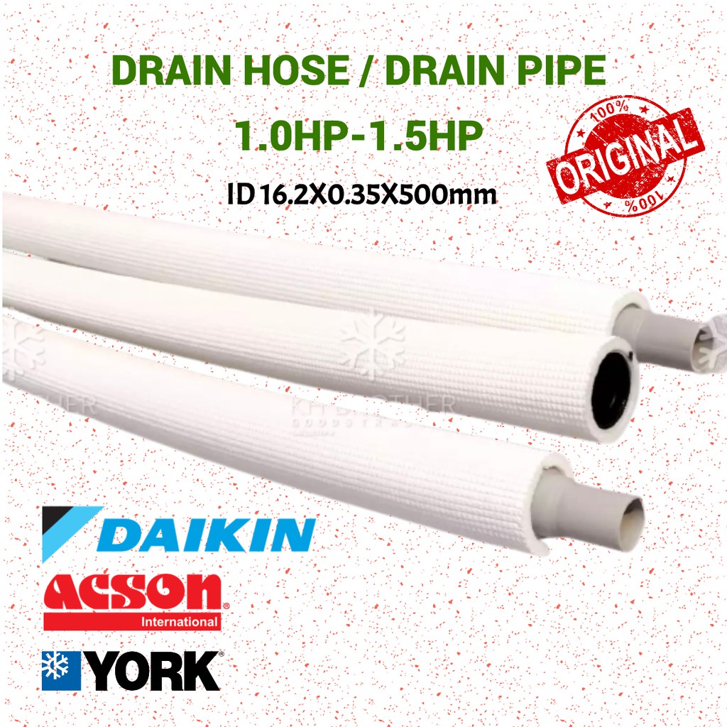 Drain Hose/Drain Pipe Aircond 1.0HP - 2.5HP Daikin/York/Acson | Shopee ...