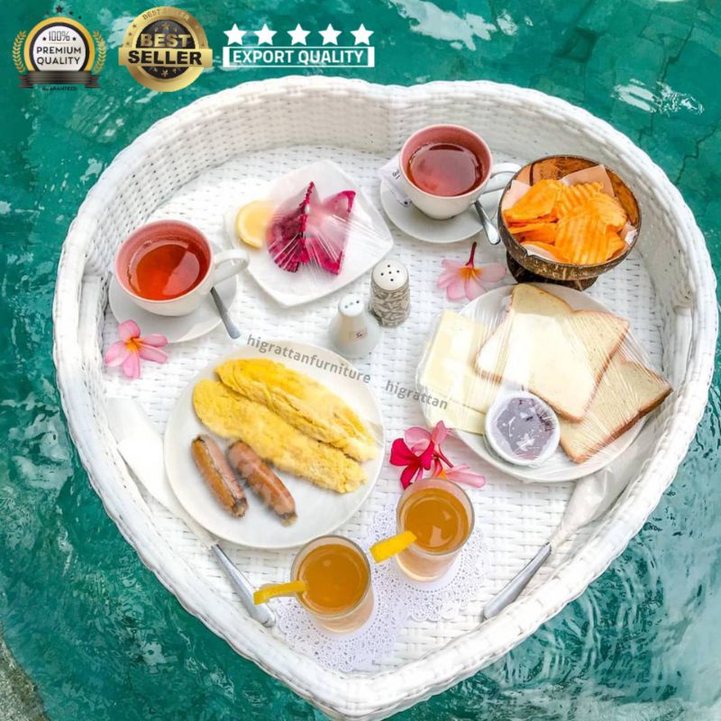 Heart Shape Floatingtray 60cm Export Quality Floating Breakfasttray ...