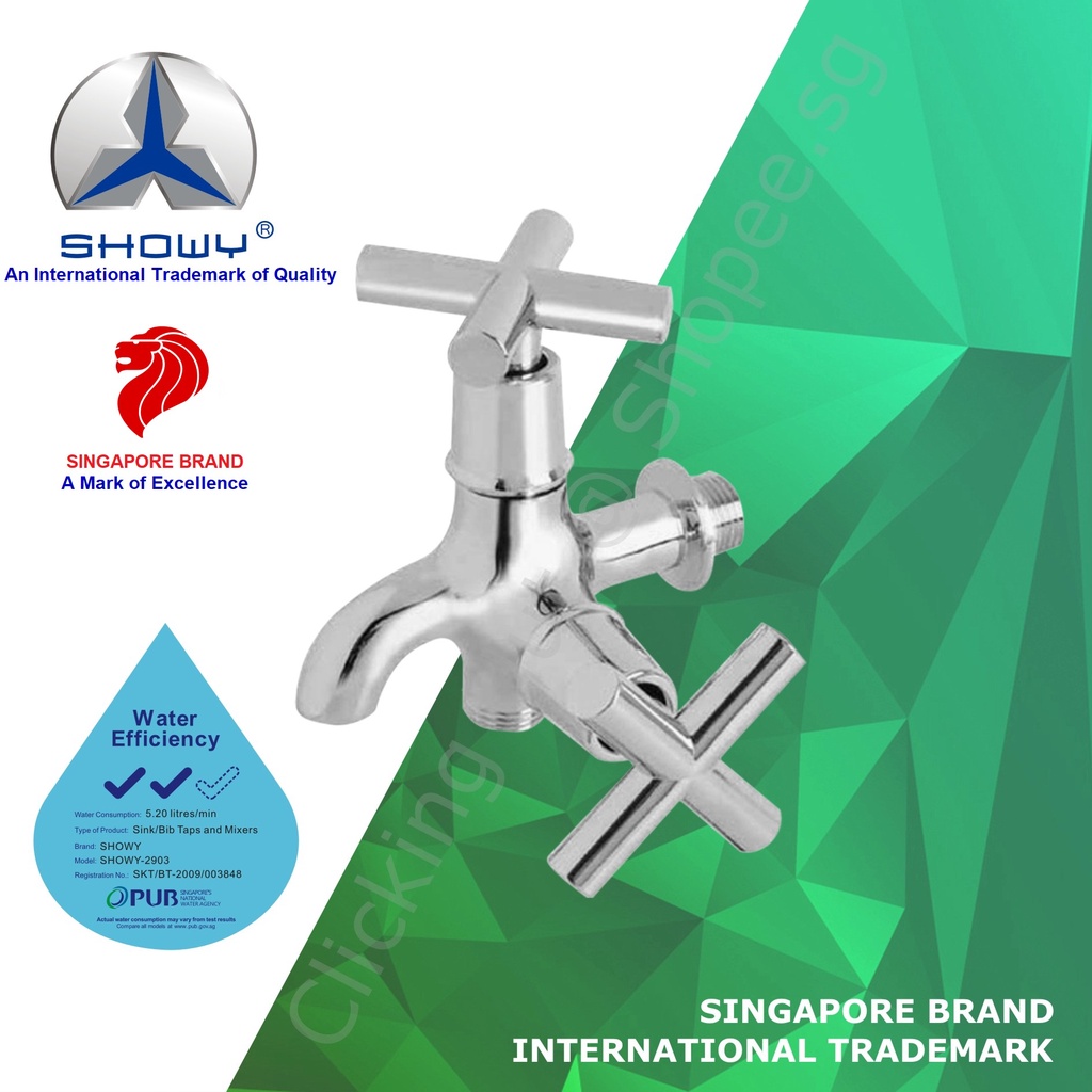 [SG LOCAL SELLER] SHOWY ”butterfly” Series 2-way Tap (A SINGAPORE BRAND ...