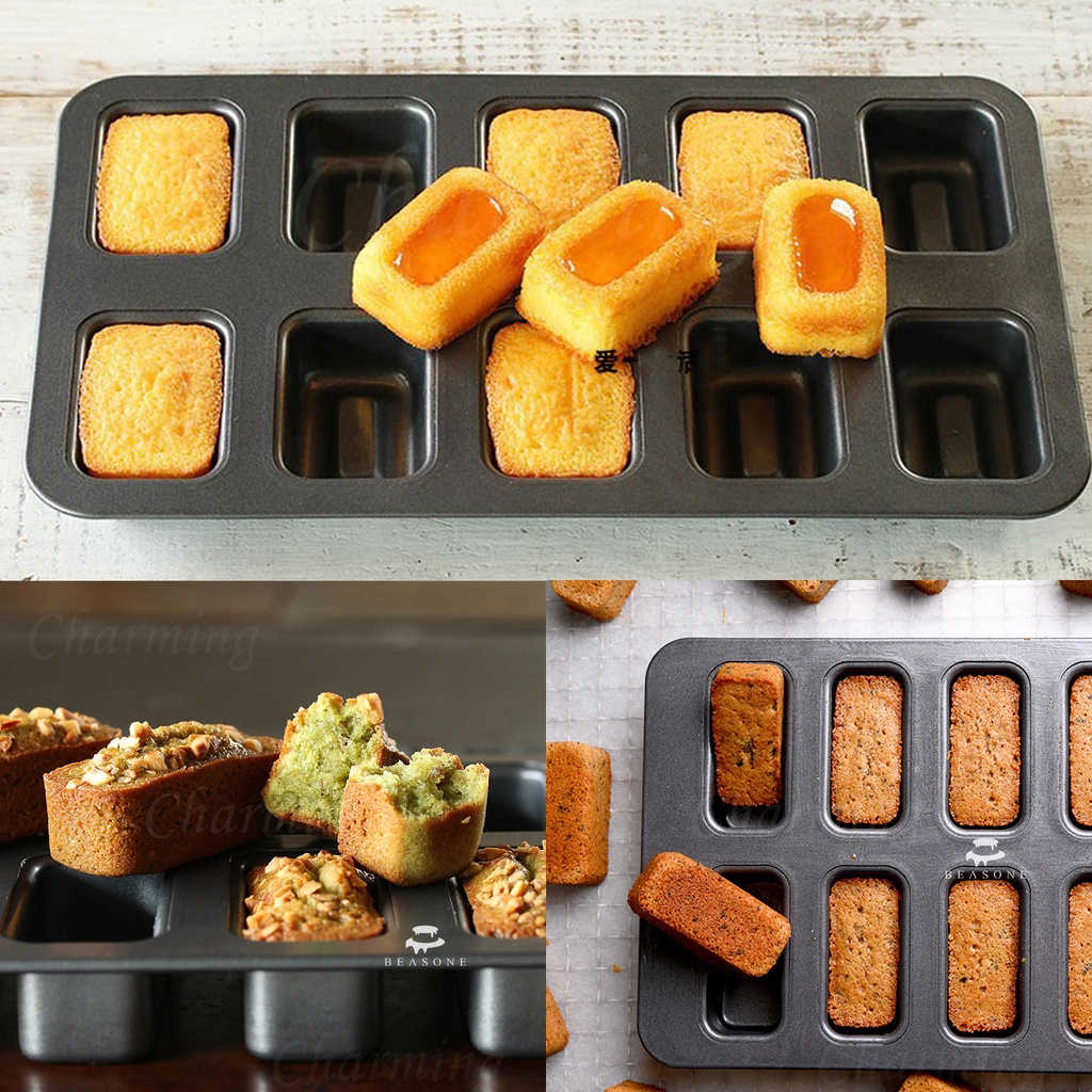 RECT Financier Madeleine Cake Mold Biscuit Cookie Mold Baking Mould ...