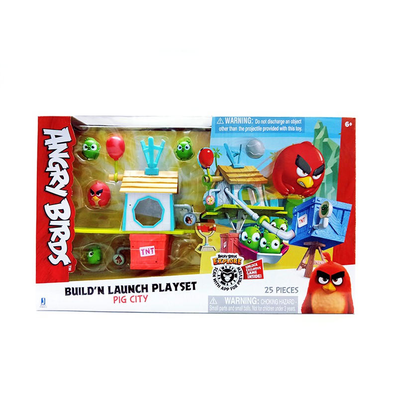 Angry Birds Build N Lauch Pig City Playset 25pcs | Shopee Singapore