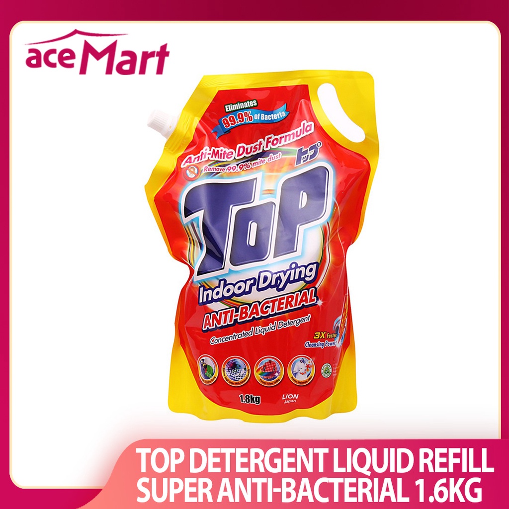 Top Detergent Liquid Refill Super White/Color/Anti-Bacterial/Blooming ...
