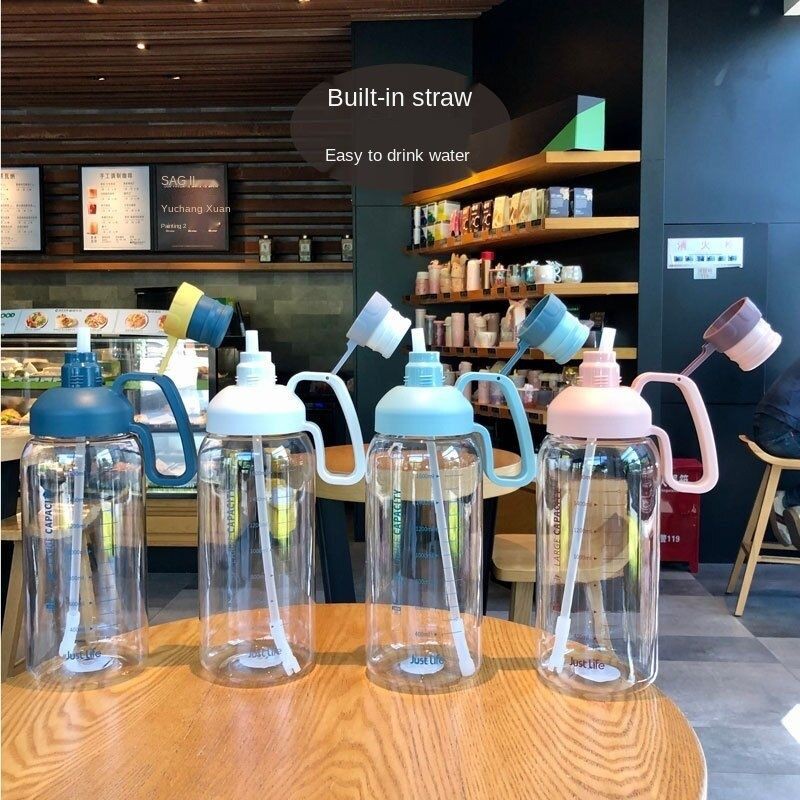 1800ml Straw Water Bottle (random colour) | Shopee Singapore