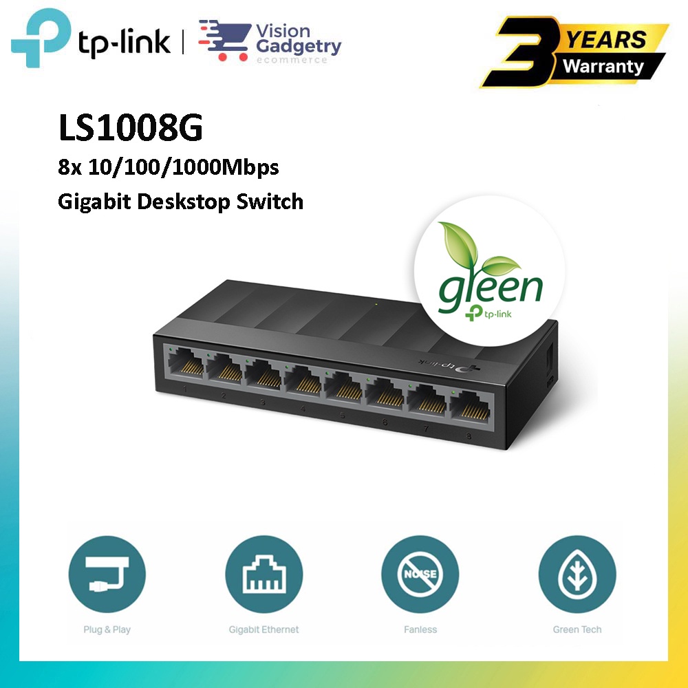 TP-Link LS1008G LS1005G 8-Port 5-Port 10/100/1000Mbps Gigabit Switch ...