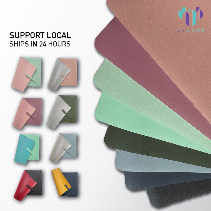 [SG🇸🇬] Premium PU Leather Laptop Mat | Mouse Pad | Laptop Mat | Shopee ...