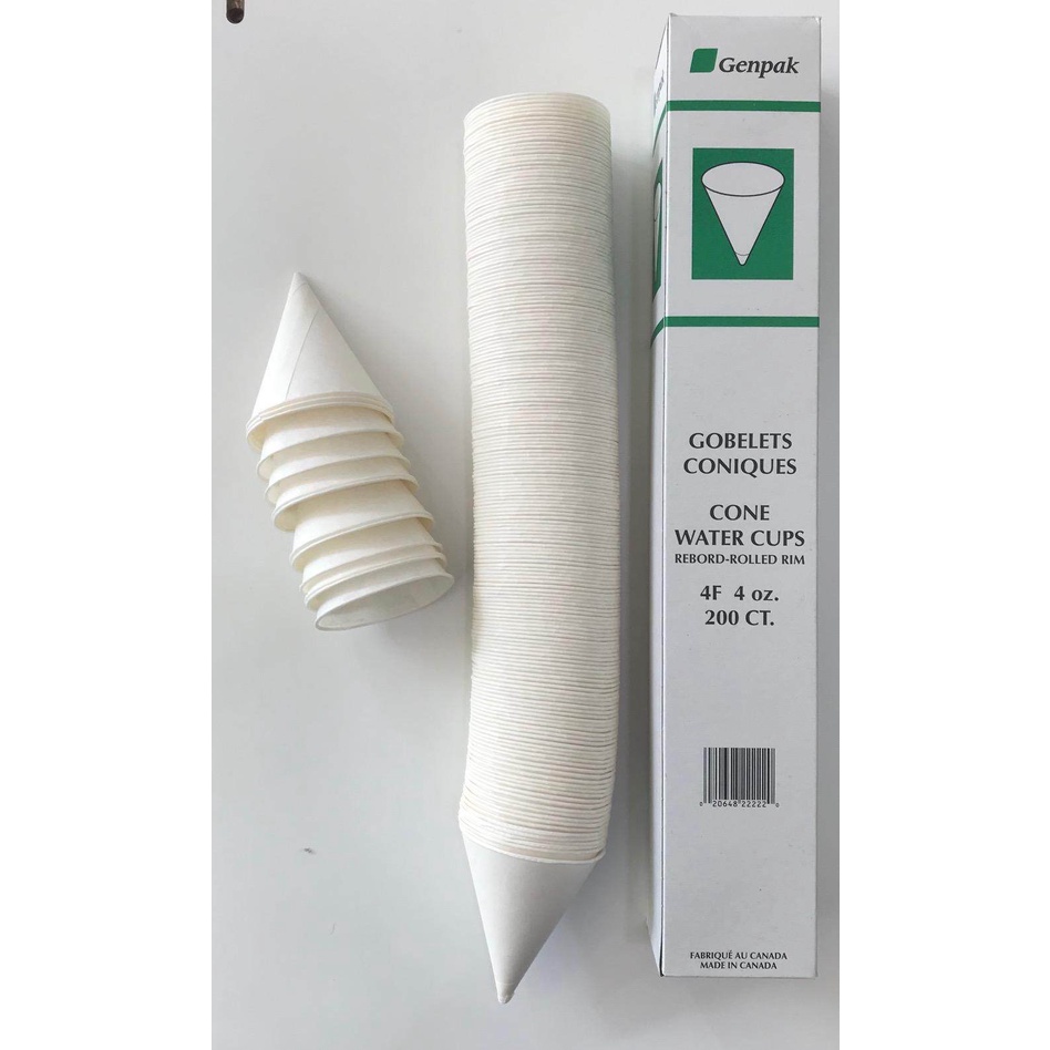 (Best Seller) Disposable Paper Cone Cups 4oz ( Select 200Pcs or 400 Pcs ...