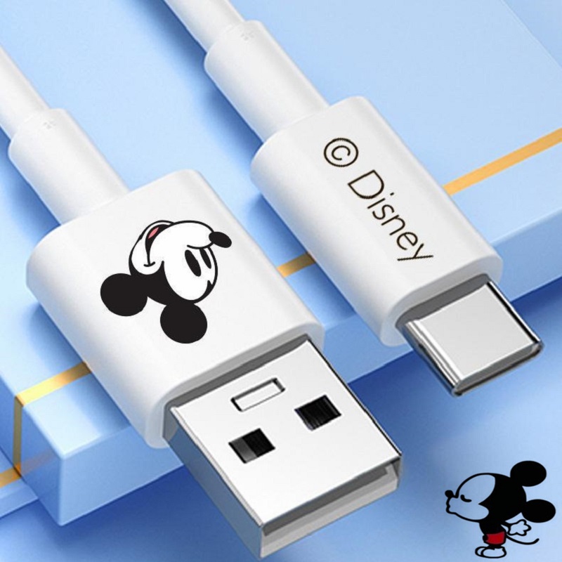 Disney Car Data Cable Charger Fast Charging USB To Type C Micro USB ...