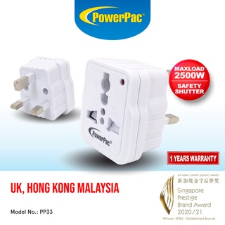 PowerPac 3 Pin Multi Adapter, Universal Travel Adapter, 2 Pin Adapter ...