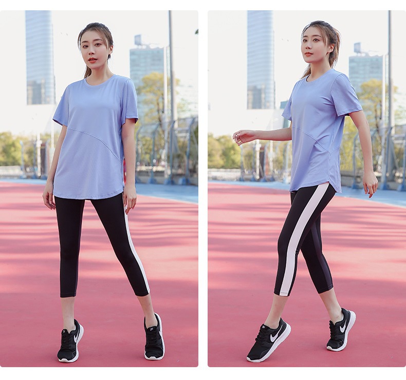 FELLO Plus Size Lady Women Korean Sport T-Shirt Quick Dry Top Running ...