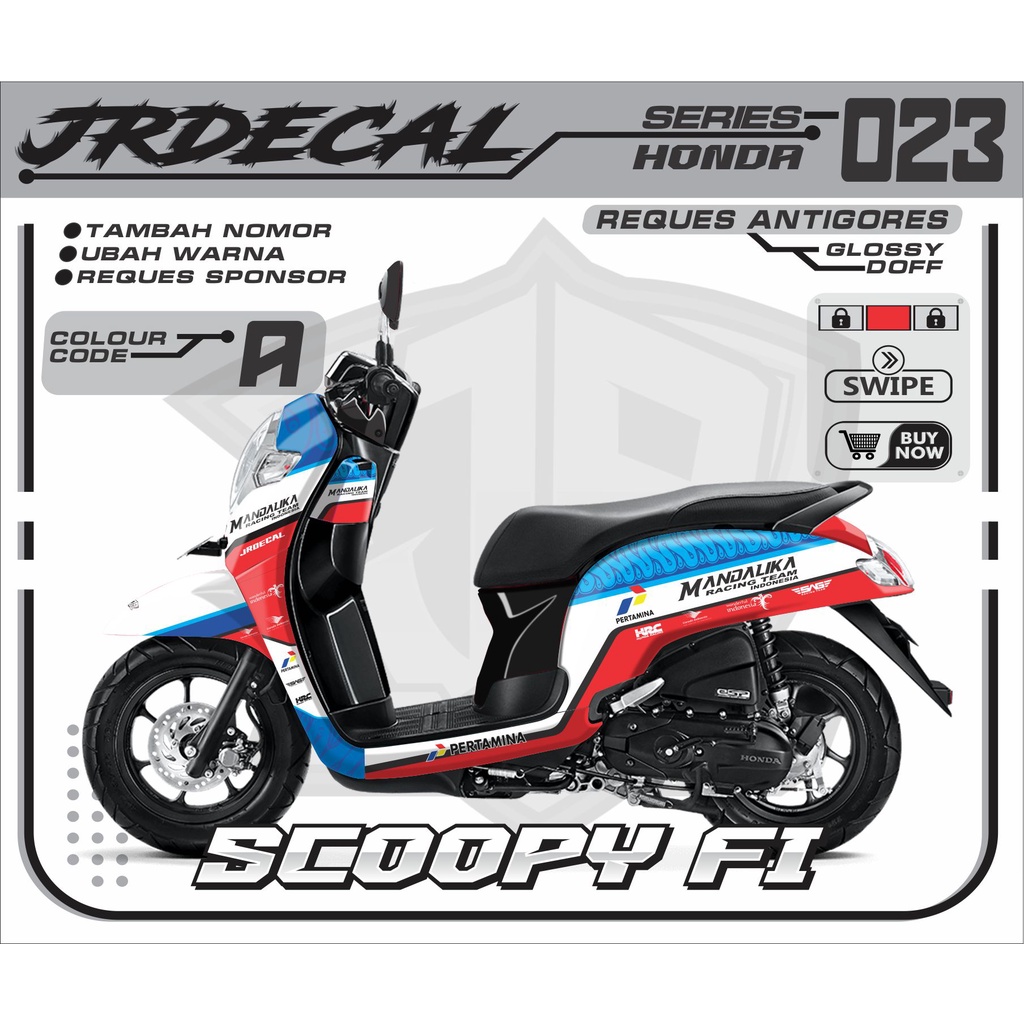MANDALIKA SAG Racing Team Scoopy Decal Full body Full Block Decal Scopy ...