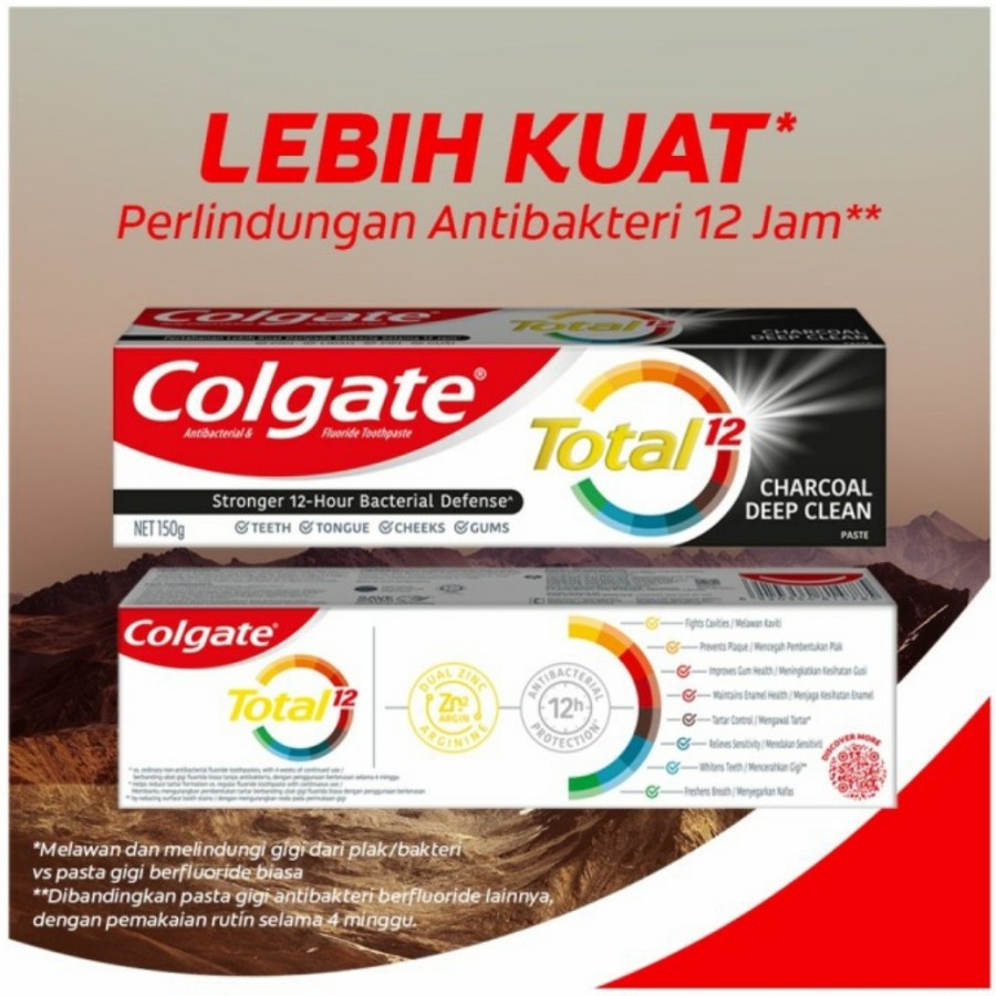 Colgate Toothpaste TOTAL.Charcoal Deep Clean 150g | Shopee Singapore