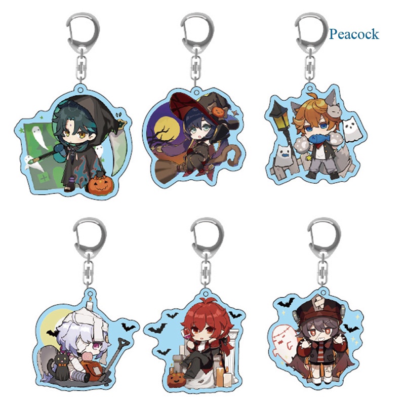 Peacock Cute Genshin Impact Keychain Acrylic Keychain Genshin Impact ...