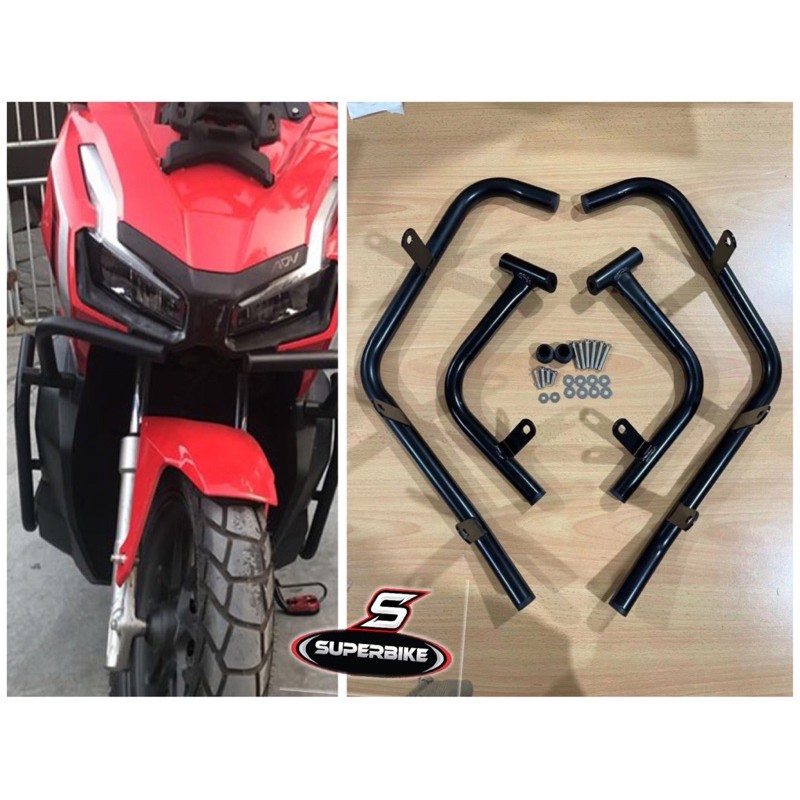 Crash Bar Adv150 Tubular Adv 150 ADV160 Shoot Lamp Holder | Crash bar Adv150 Engine Guard I Body ...
