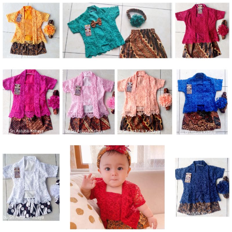 Real PICTURE!! Baby JAVA TRADITIONAL LAND LOWER KEBAYA // KARTINI ...