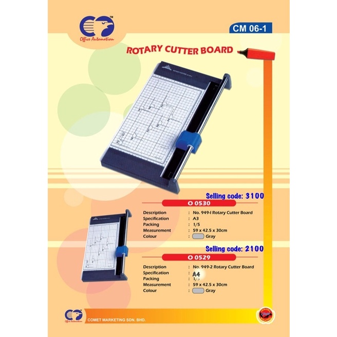 ROTARY CUTTER BOARD -A4 & A3 /PEMOTONG KERTAS | Shopee Singapore