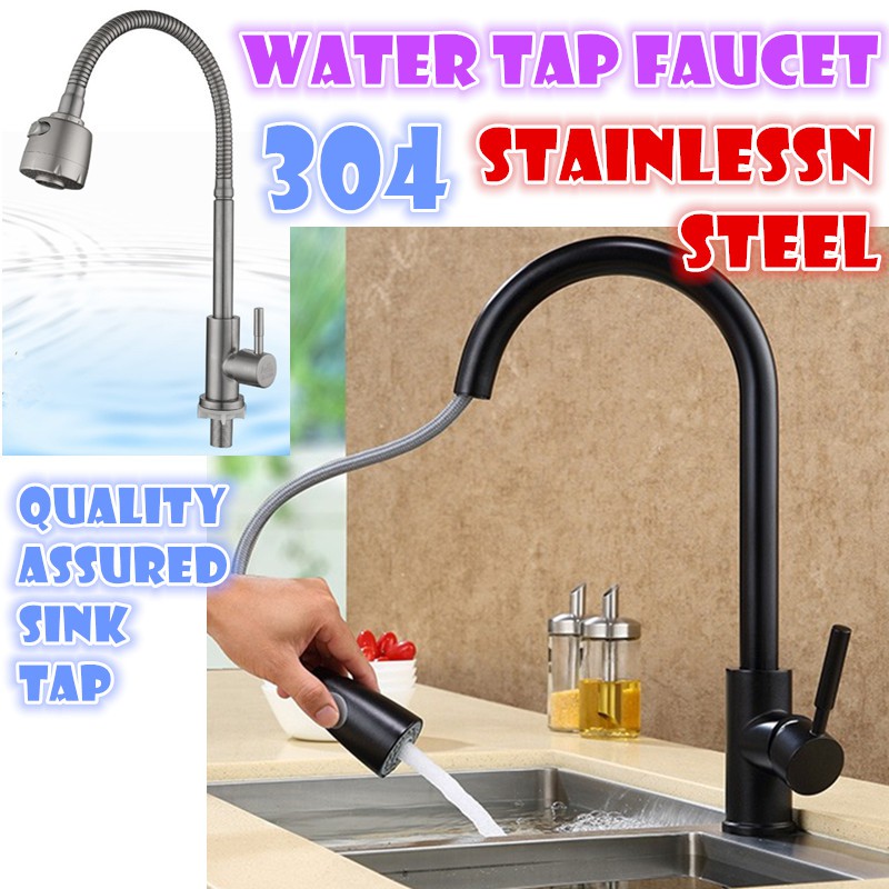 《SG Stock》Kitchen 360° water tap faucet toilet flusher Basin Sink high ...