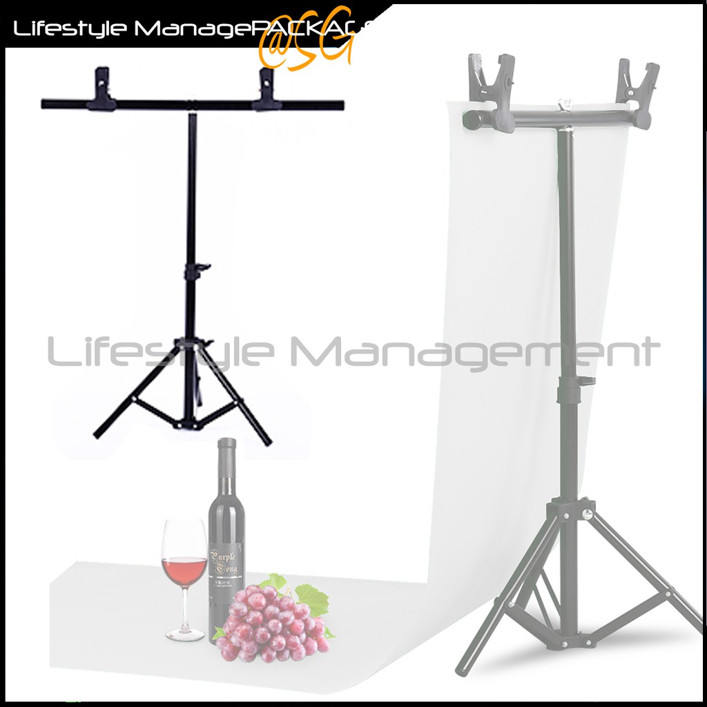 Camera Photography Background Studio Stand/Frame Kit for PVC Backdrop ...