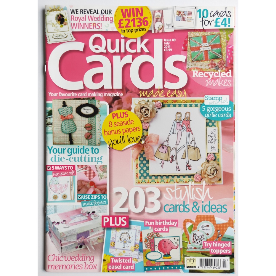 [USED] [QC 089] Quick Cards Made Easy UK (Papercraft Magazine) | Shopee ...