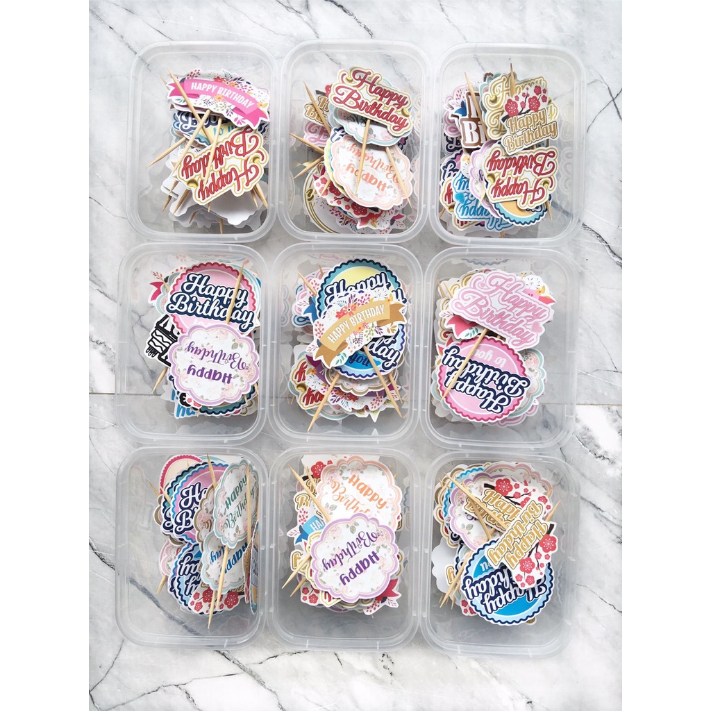 Bulk Puncture Happy Birthday Circumcision Topper HBD Wholesale | Shopee ...