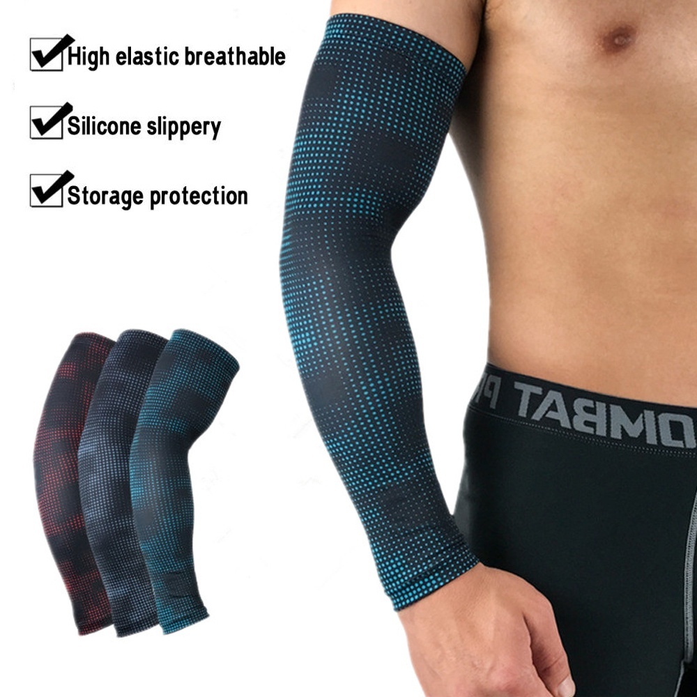 1Pcs Ultra-thin Compression Cooling Athletic Arm Sleeve for Women and ...