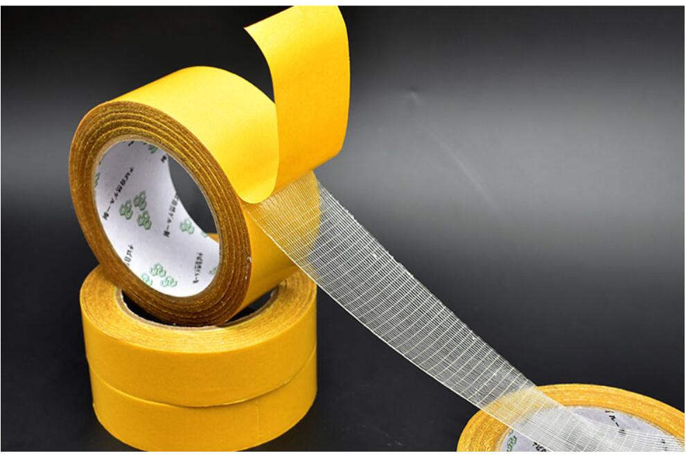 1Roll 5M Double Sided Tape High Viscosity Grid Fiber Transparent Double ...