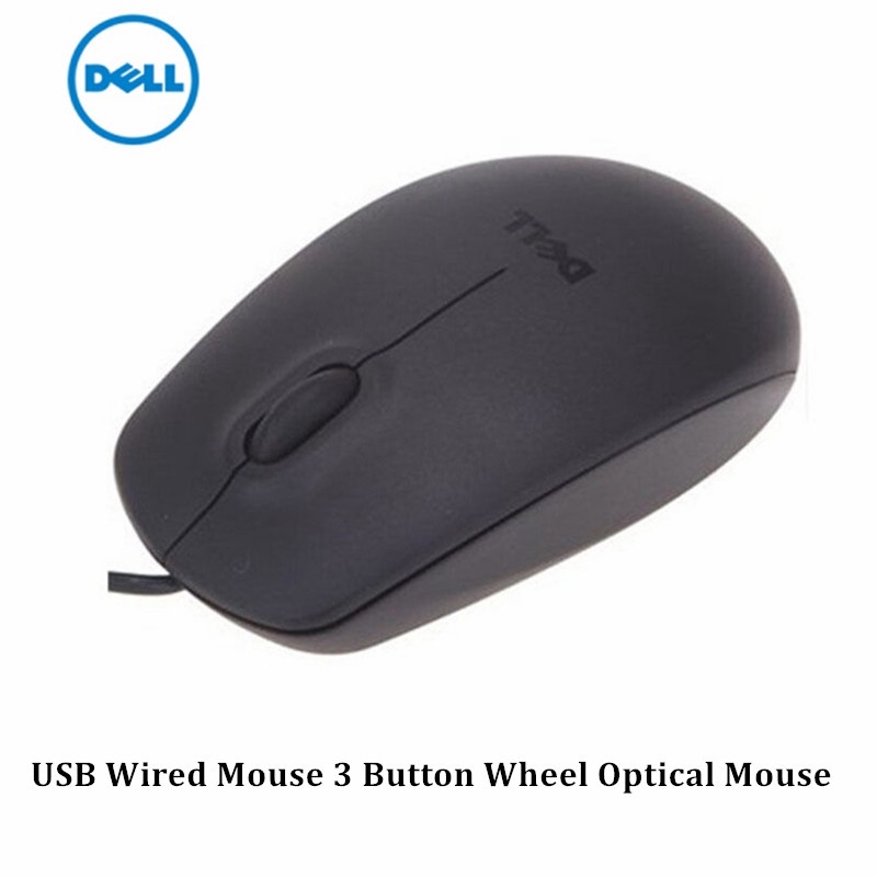 DELL 1000 DPI 3 Button Wired Silent Mouse MS111 Optical Mouse | Shopee ...