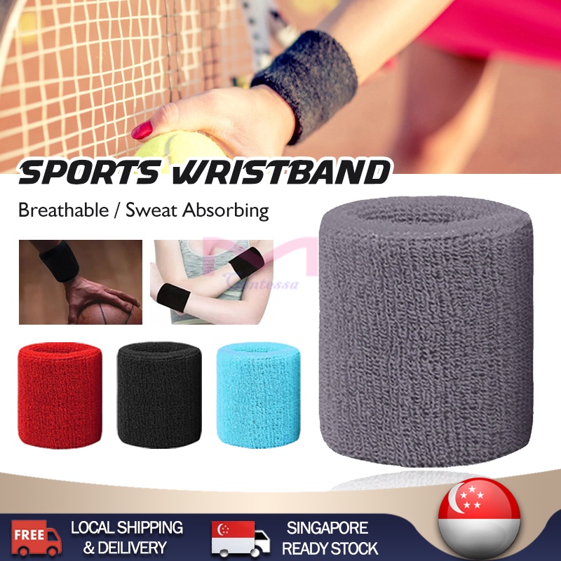 🔥Local Seller🔥 Sport Wristband Sweatband Cotton Hand Band For Gym ...