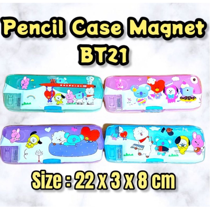 Bts BT21 Pencil Case/Pencil Case/BTS Magnetic Pencil Case/BT21 Magnetic ...
