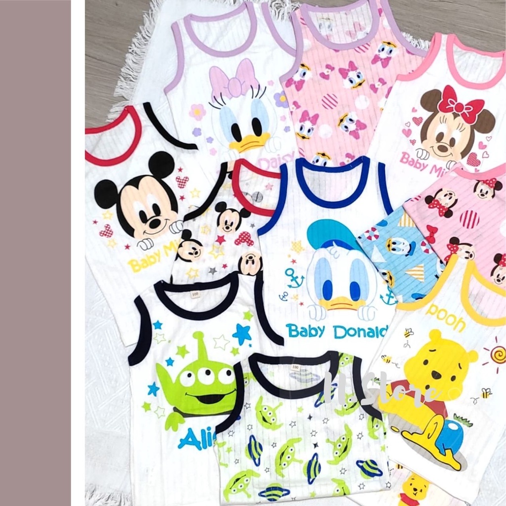 [Ready Stock] 2pcs Singlet For Kids Toddlers Singlet Boys Singlet Girl ...
