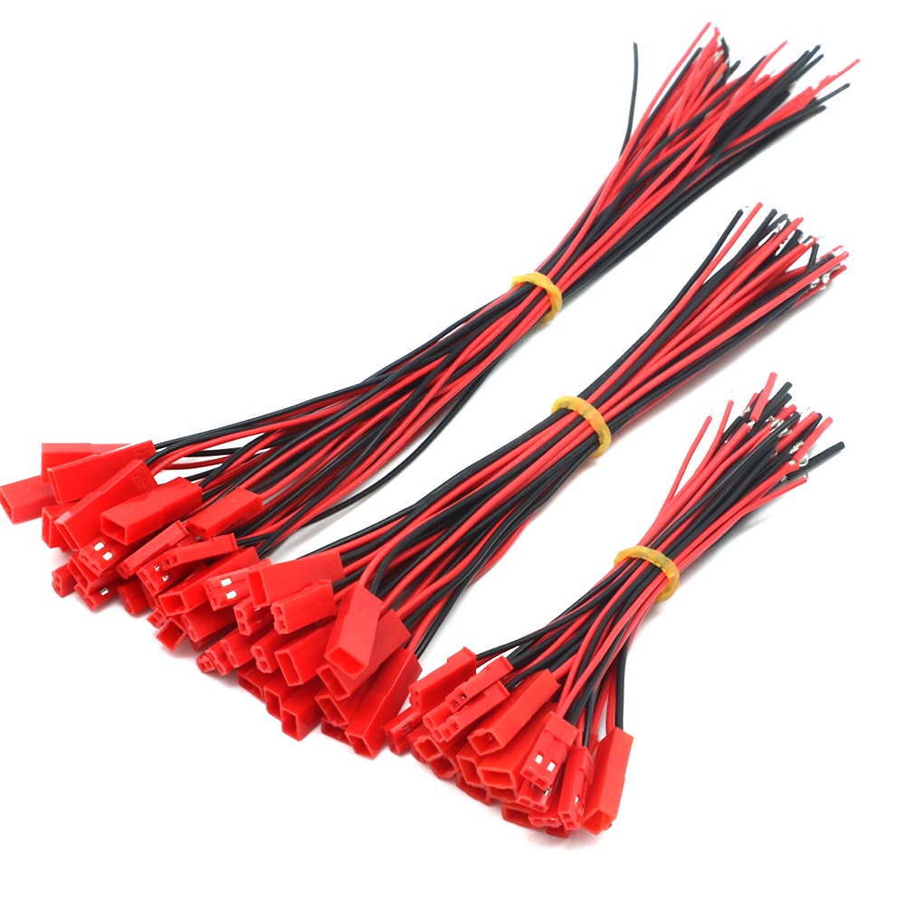 10pair/lot 100mm/150mm/200mm JST Male Female Connector Plug For RC Lipo ...